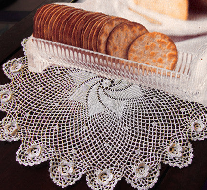 Plum Rose Doilies Round Ecru 8" Inch – Accent Linens